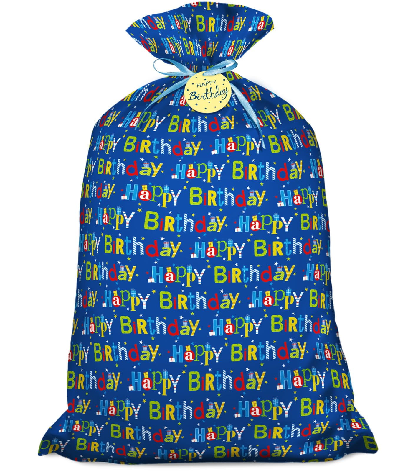 56" Extra Large Blue VTF5 Plastic Gift Bag, Jumbo Happy Birthday Gift ...