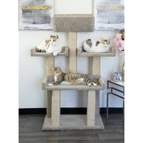 Prestige Cat Trees Maine Coon Deluxe Perch - Large Climbing Pet Tower ...