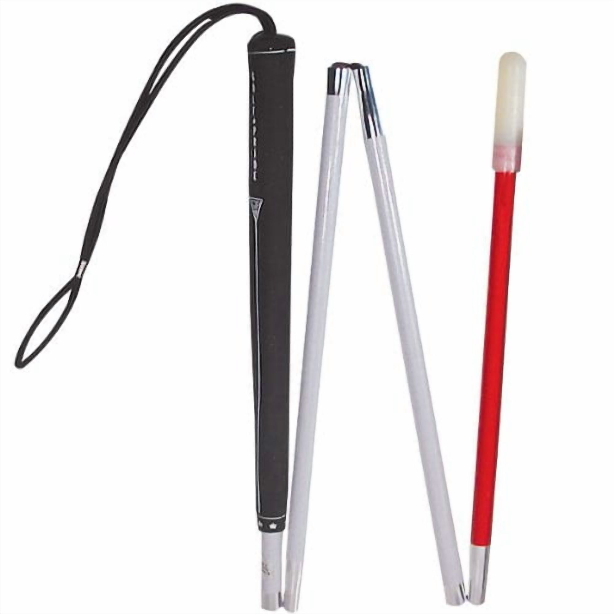 56 Inch Folding Walking Cane for The Blind with Marshmallow Tip ...