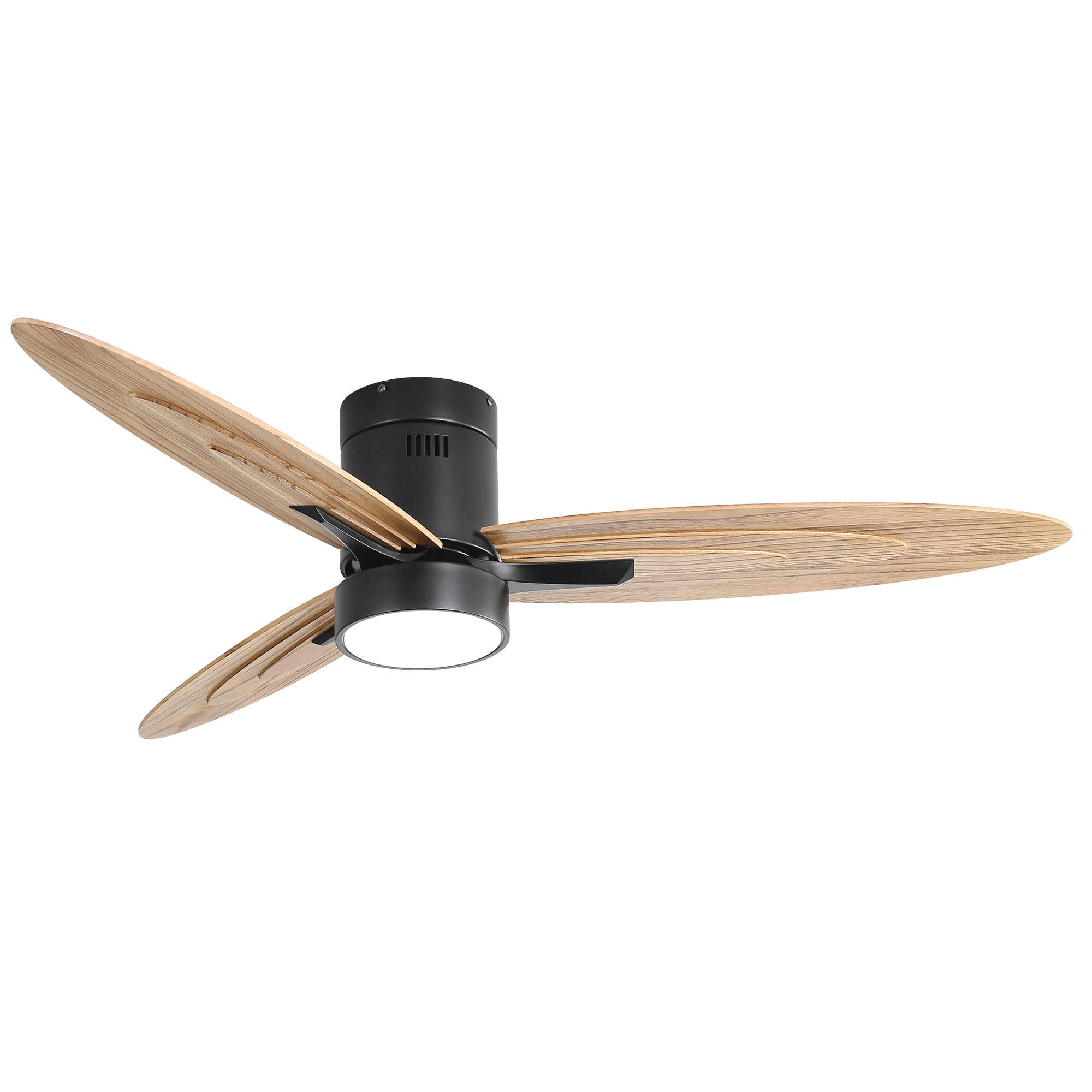Ceiling Fans 56 Inch Modern Design Flush Mount Ceiling Fan with Light ...