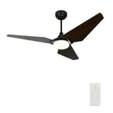 56" Indoor/Outdoor Smart Ceiling Fan with Dimmable LED Light Kit ...