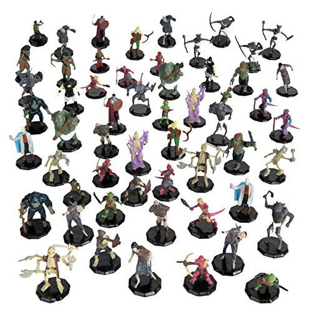 56 Painted Fantasy Mini Figures- All Unique Designs- 1" Hex-Sized ...