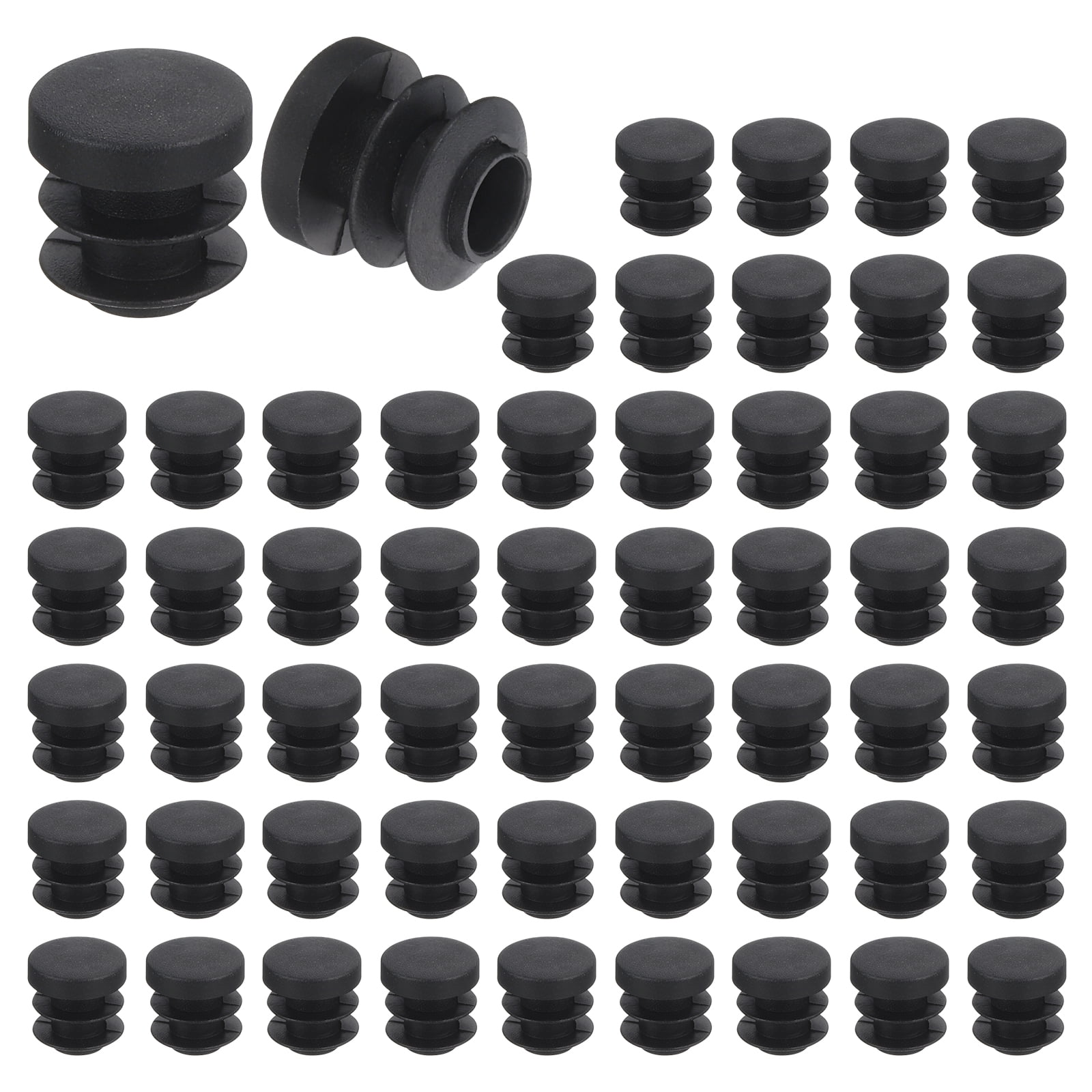 56 Pcs Round Plastic Plug, Furniture Leg Pipe Insert for Chair, Sofa ...