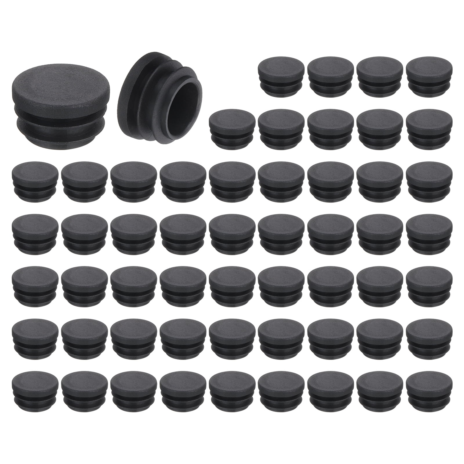 56 Pcs Round Plastic Plug, Furniture Leg Pipe Insert for Chair, Sofa ...