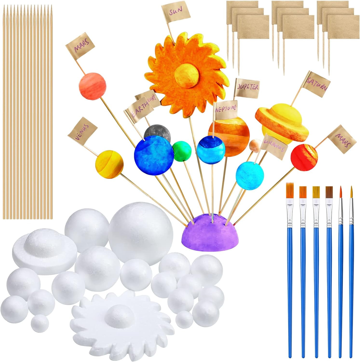 56 Pcs Solar System Project Kit Solar System Model Includes 20 Pcs ...