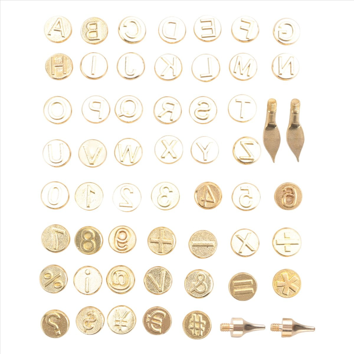 56 Pcs with Letters,DIY Wood/Leather Burning Set, Letter Soldering Iron ...