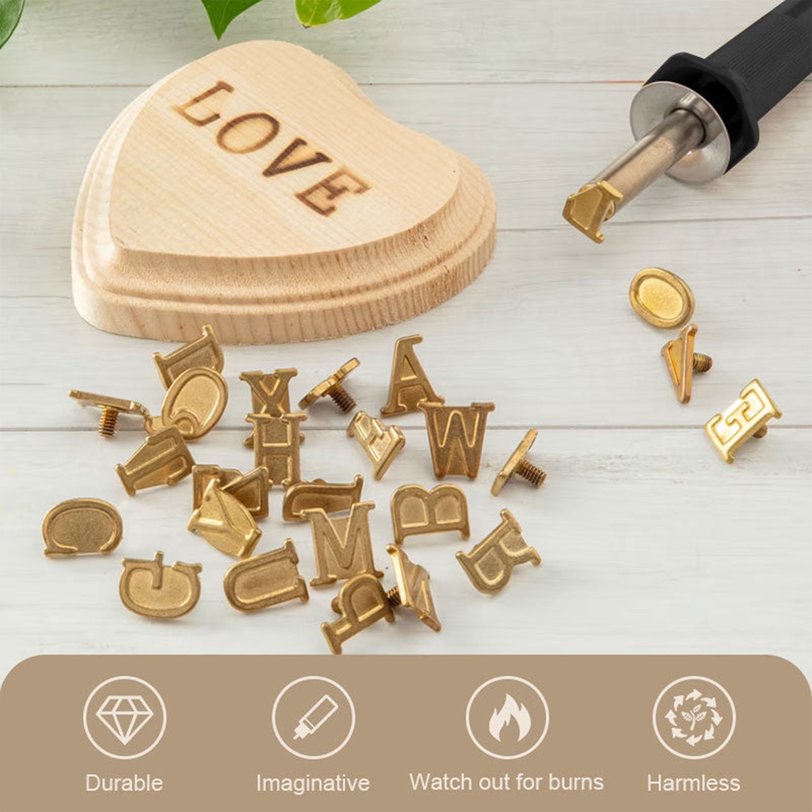 56 Pcs with Letters,DIY Wood/Leather Burning Set, Letter Soldering Iron ... 56 Pcs with Letters,DIY Wood/Leather Burning Set, Letter Soldering Iron ...