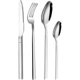 56 Piece Flatware Set for 14 Durable 18/10 Stainless Steel Silverware ...