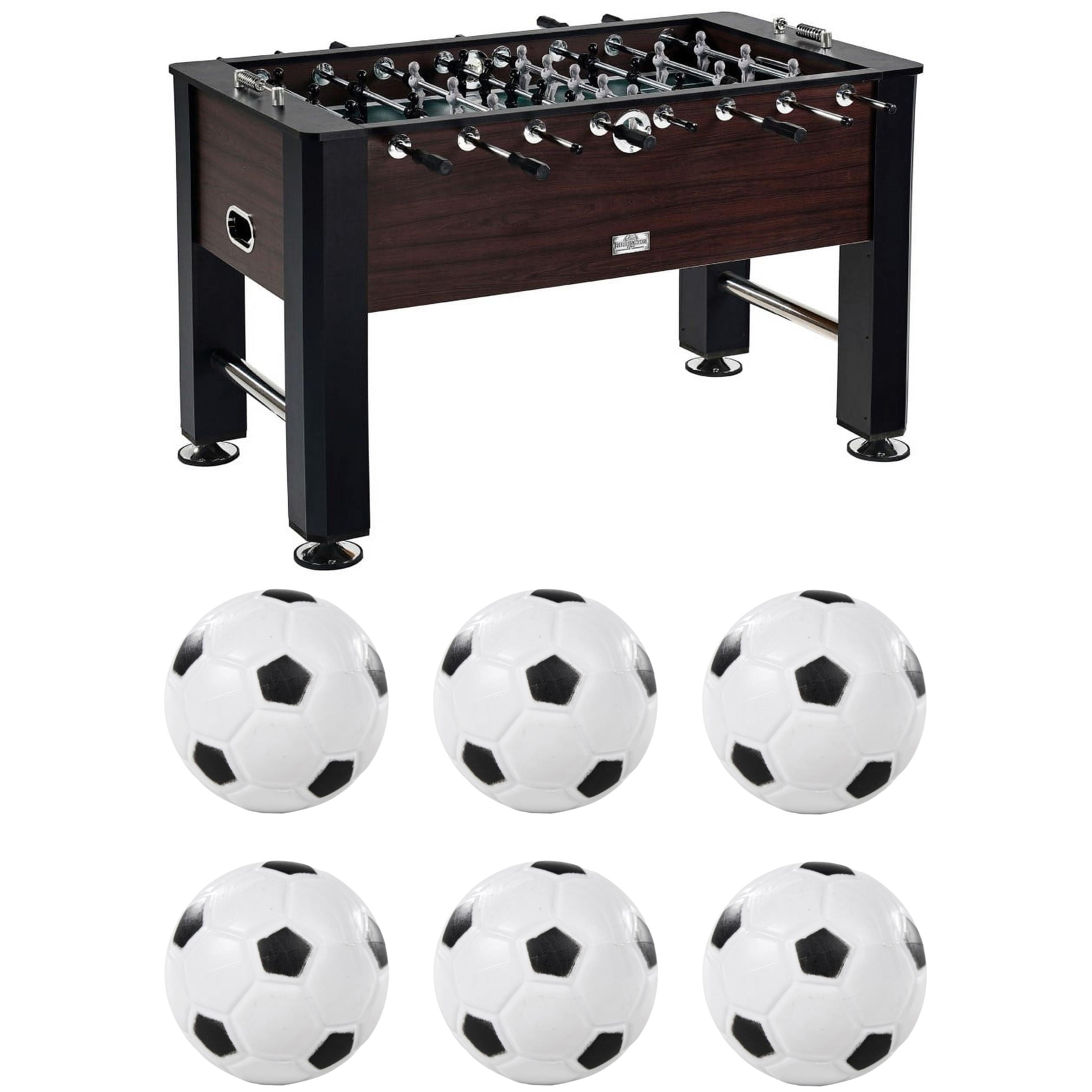 56" Premium Foosball Soccer Table, Furniture Style with 6-Pack ...