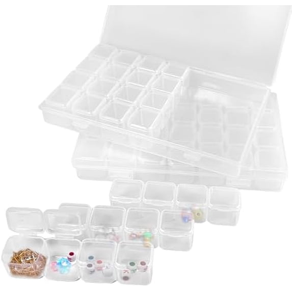 56 Slots Diamond Painting Storage - 2 Pack 28 Grids diamond art ...