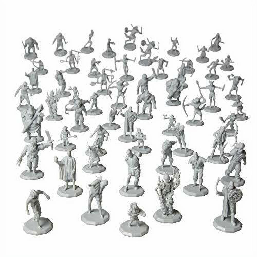 56 Unpainted DND Miniature Figurines Set- Unique Characters for RPG ...