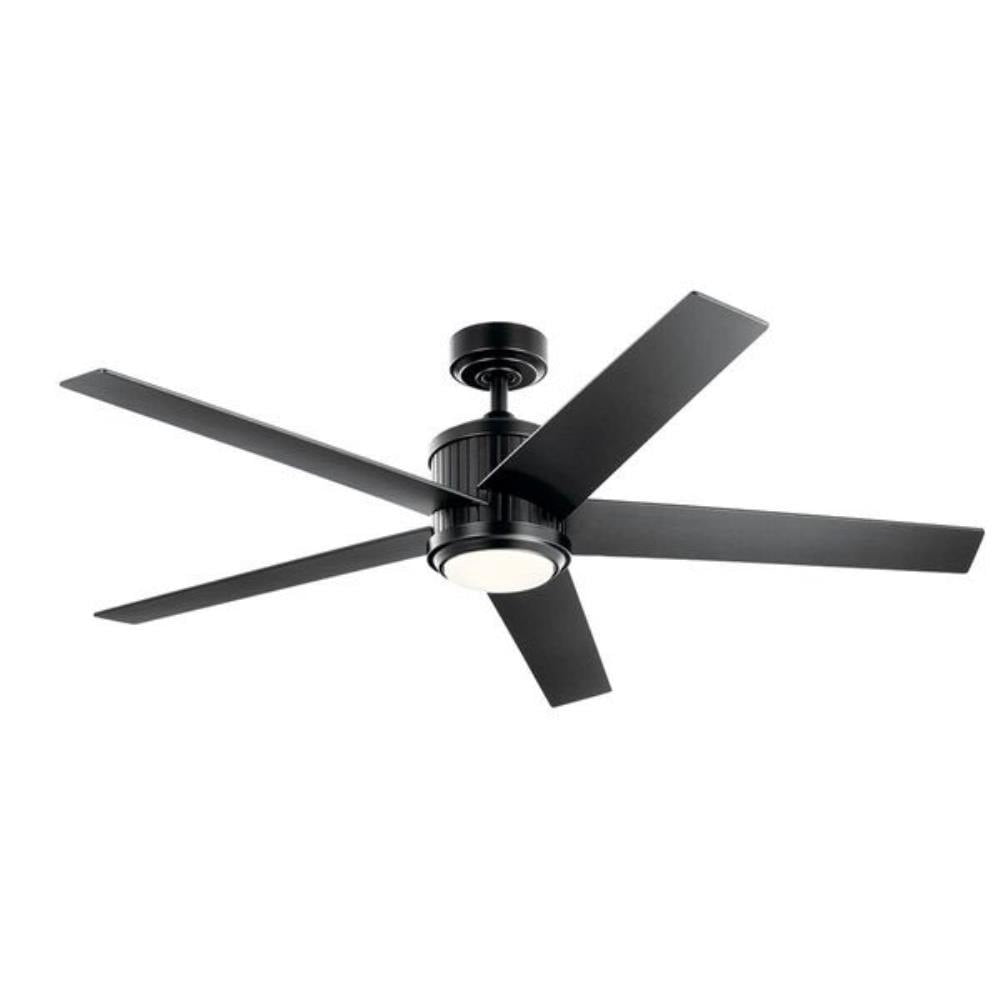 56 inch Ceiling Fan with Light Kit-Natural Brass Finish Bailey Street ...