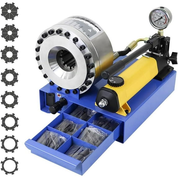 5600KN Hydraulic Hose Crimper Pipe Clamping Machine With 8 Sets Dies ...