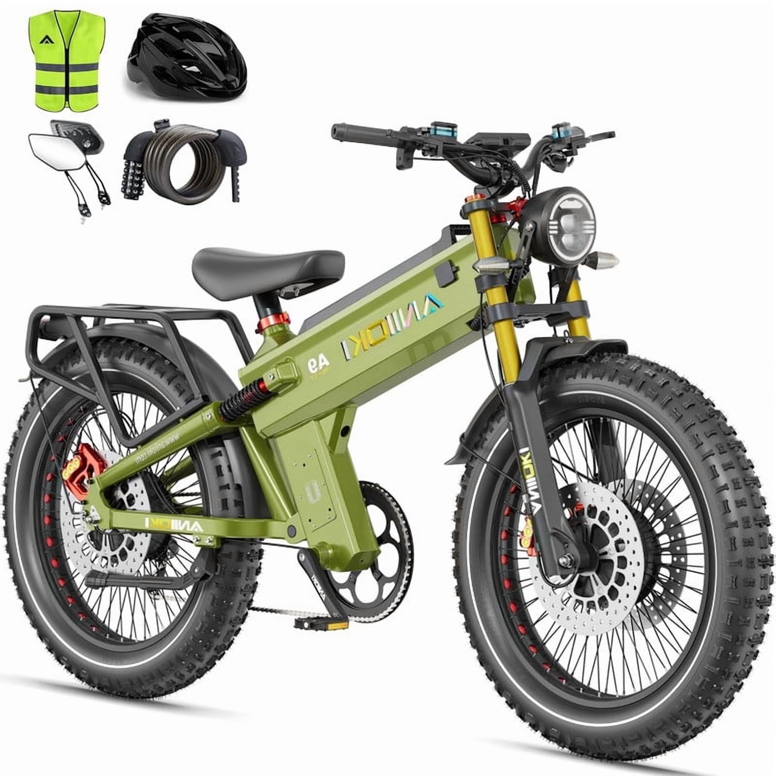 5600W(Peak)Dual Motor ANIIOKI A9 Pro Max Ebike for Adults, 60V70AH ...