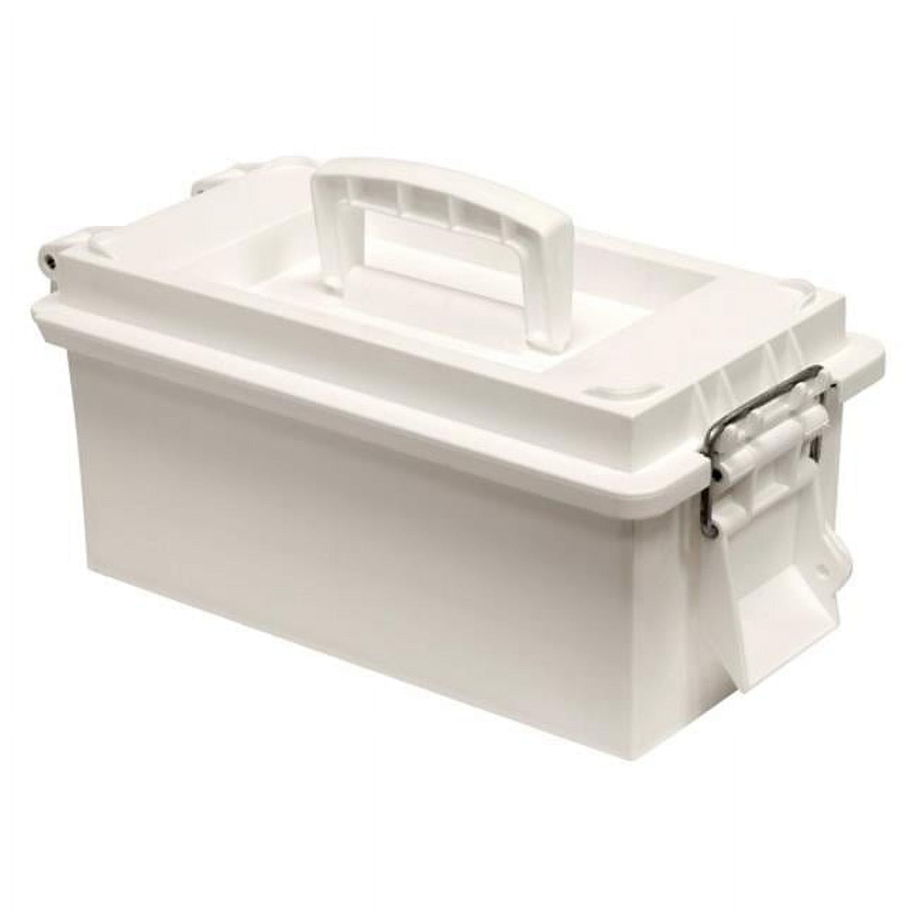 5601140 15 x 7.75 x 6.5 in. Boaters Small Dry Box, White - Walmart.com