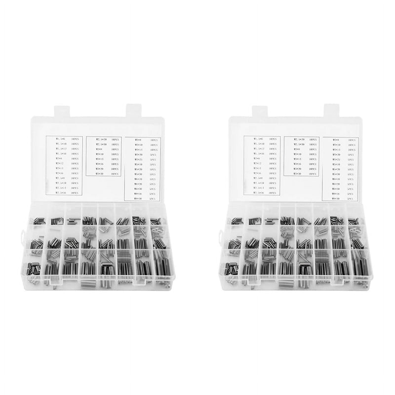 560Pcs Stainless Steel Slotted Spring Pin Assortment Kit, Split Spring ...
