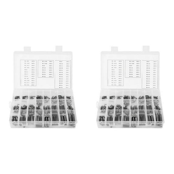 560Pcs Stainless Steel Slotted Spring Pin Assortment Kit, Split Spring ...