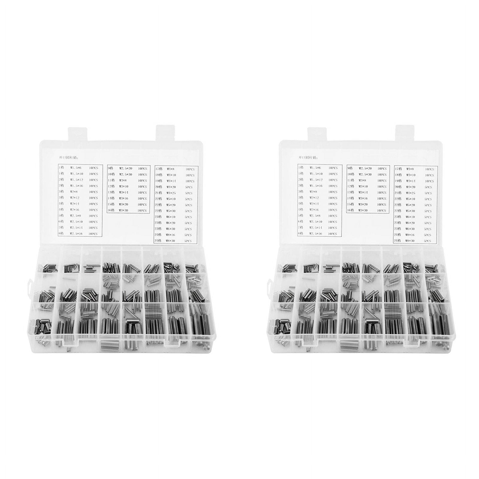 560Pcs Stainless Steel Spring Pin Tension Elastic Cylindrical Cotter ...