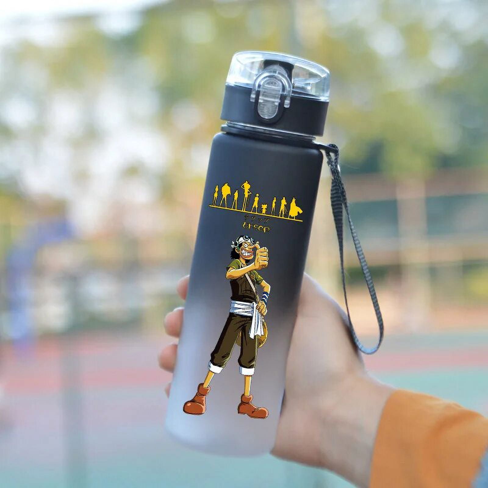 560ml One Piece Anime Figure Water Cup Child Plastic Cup Luffy Chopper ...