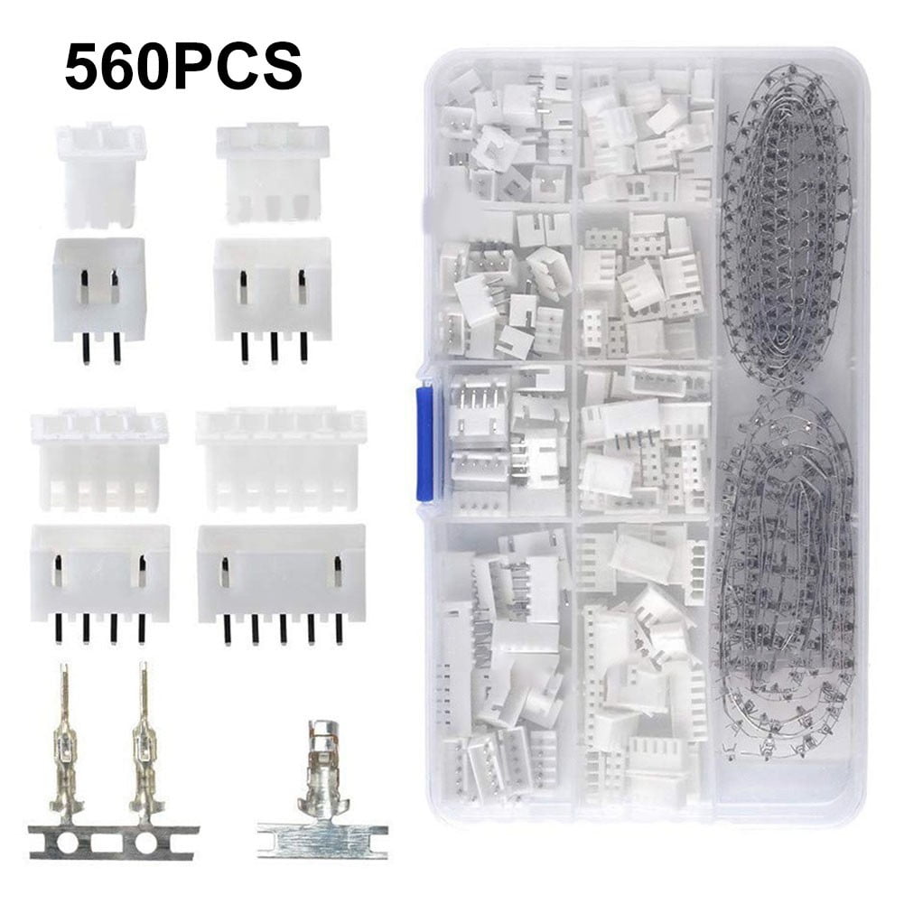 560pcs for XH2.54 2.54mm Pitch Terminal Kit Housing Pin Header For JST ...