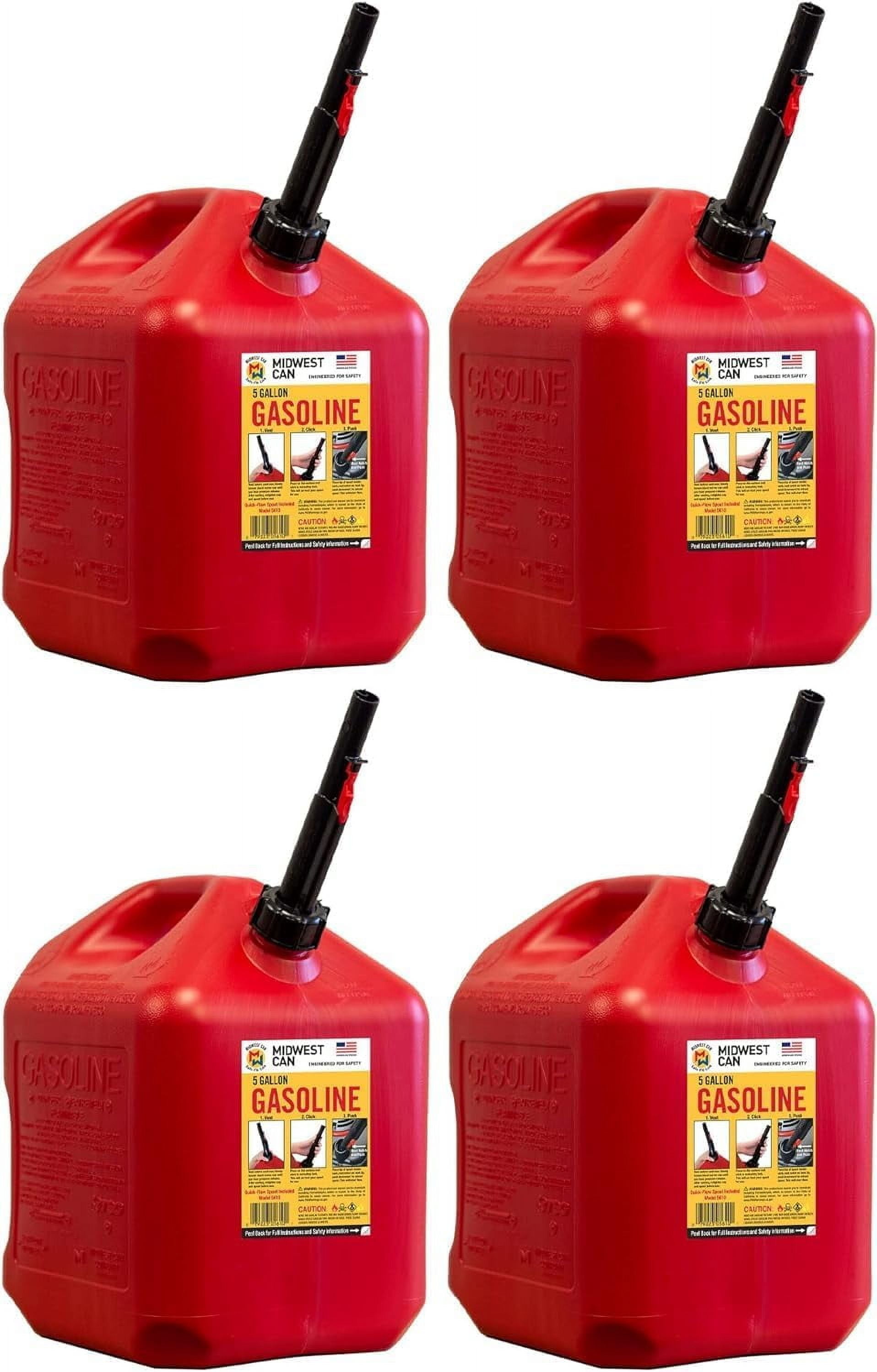 5610 Safe-Flo Auto Shut Off 5 Gallon Gas Can – Durable Fuel Containers ...