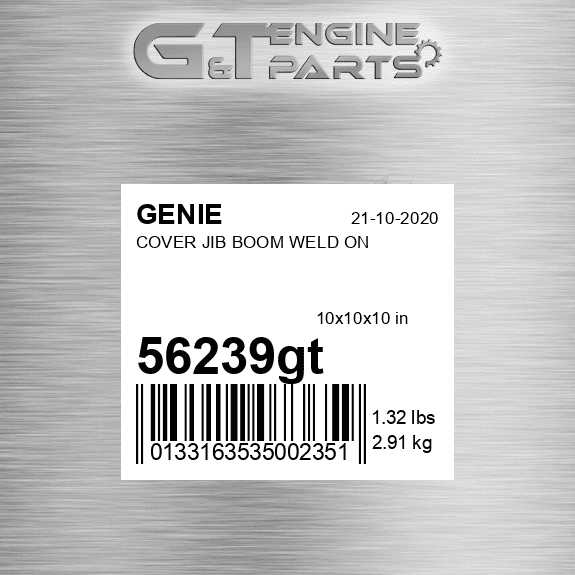 56239GT COVER JIB BOOM WELD ON fits Genie (New OEM) - Walmart.com