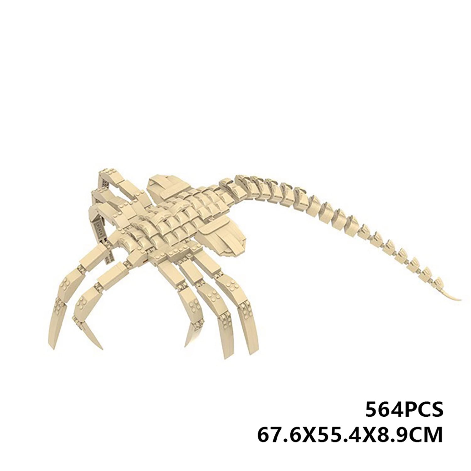 564 Piece MOC Building Blocks Face-Hugging Bugs Alien Monsters ...