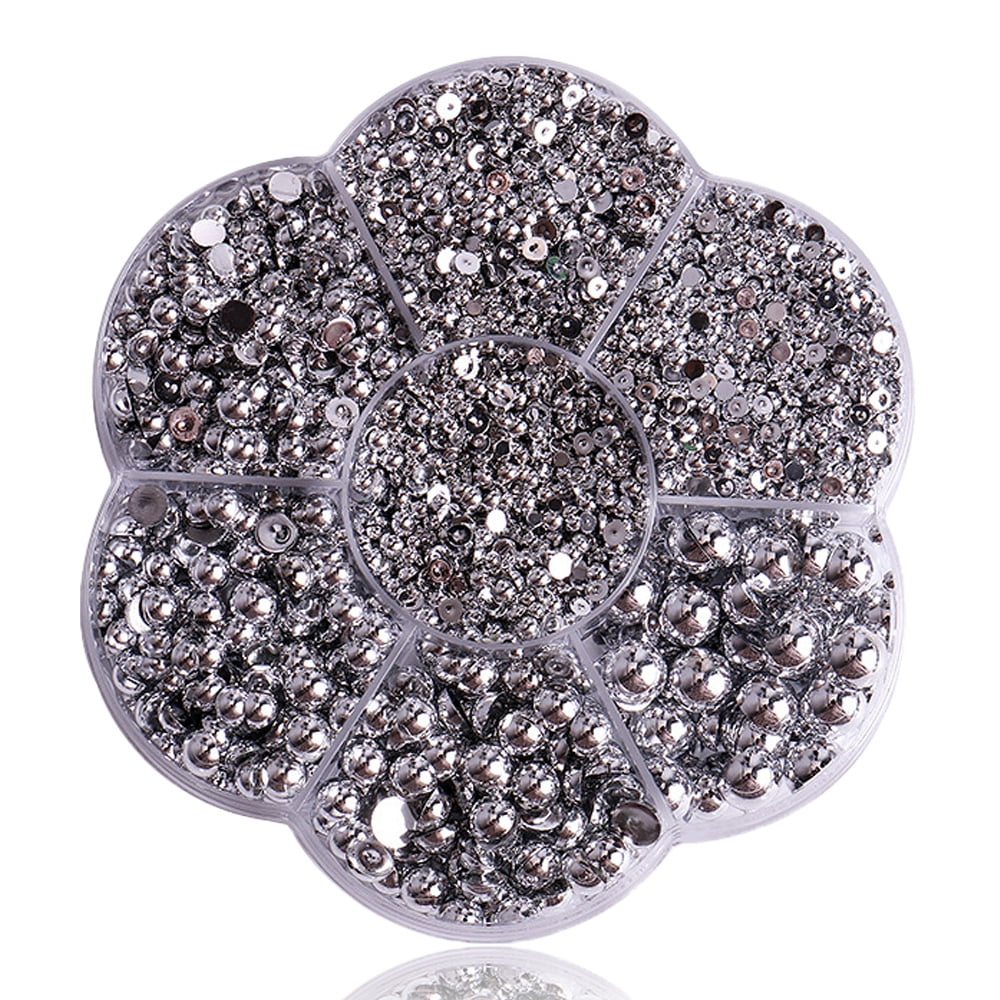 5645 Half Pearls for Crafts, Flatback Pearls for DIY Accessory, Craft ...
