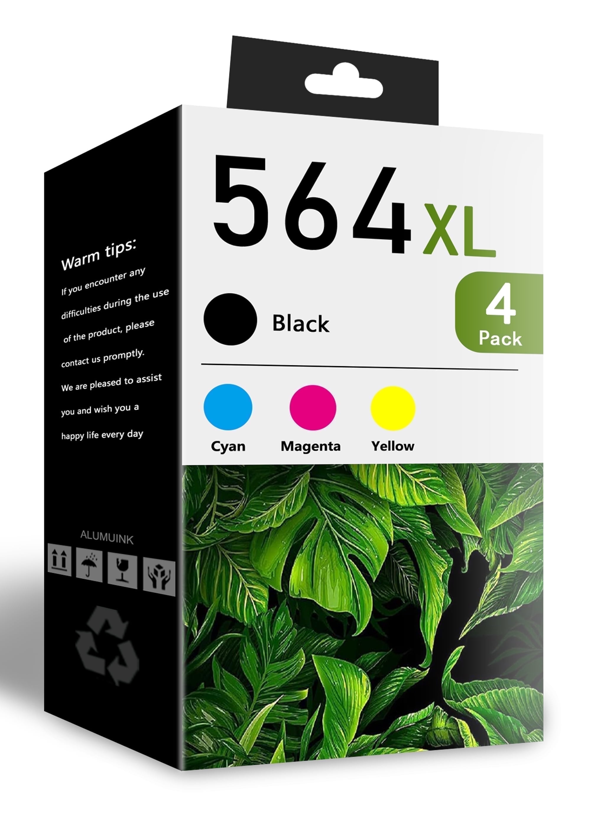 HP 564XL Ink Cartridges Pack - Replacement for HP Printers (4-Pack,1B ...