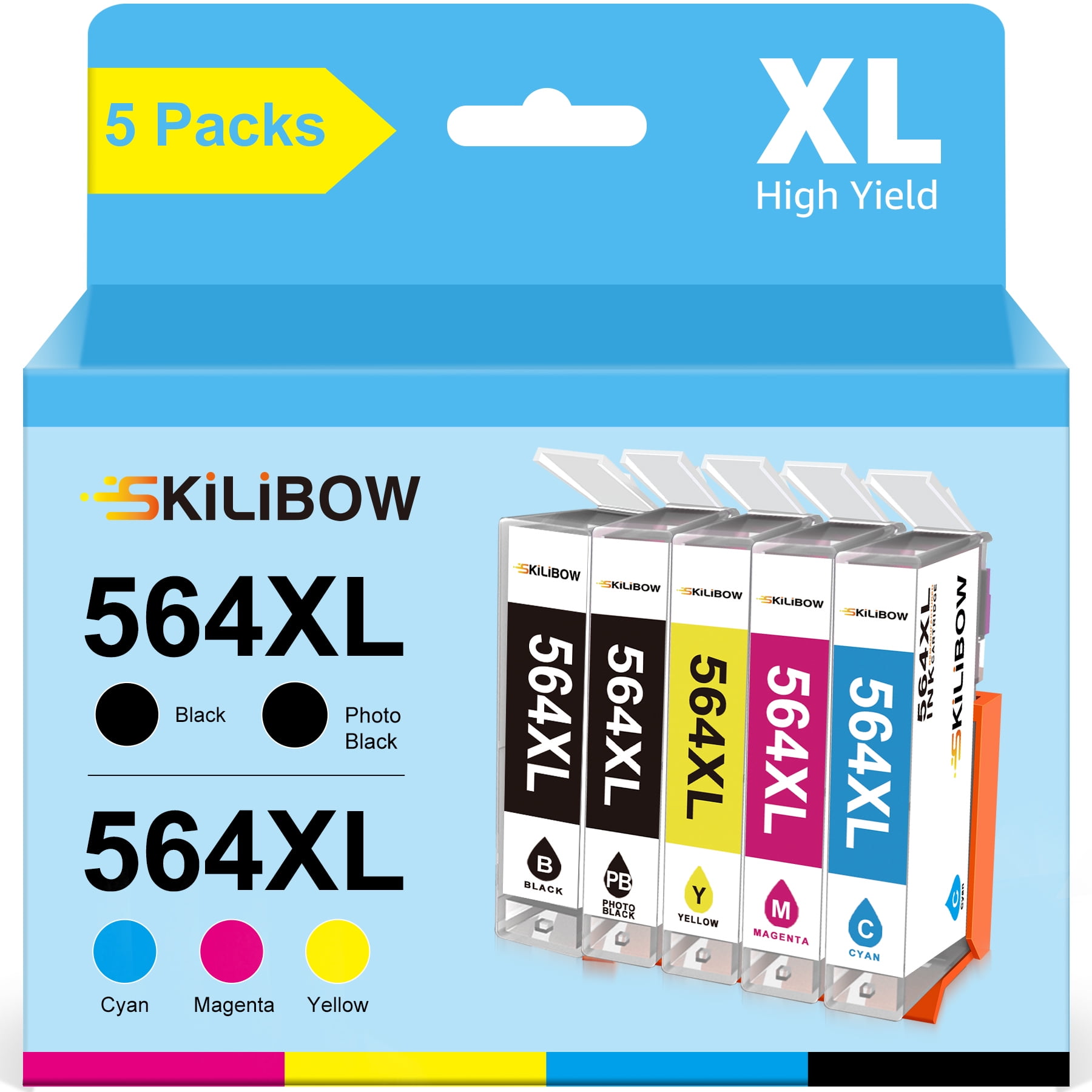 564XL Ink Cartridges Replacement for 564 XL Combo Pack - Fits ...