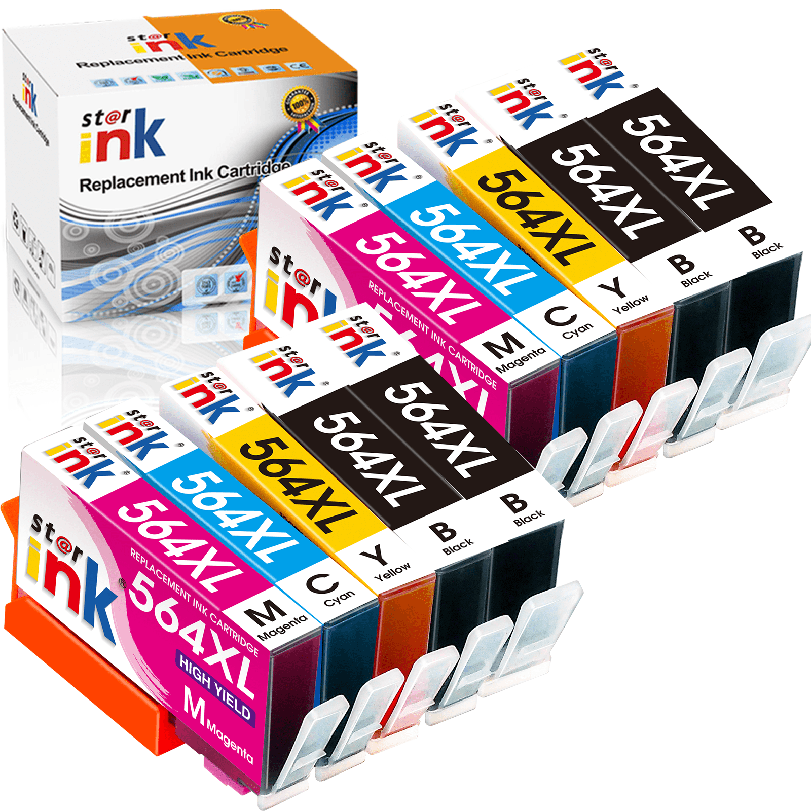 HP 564XL Ink Cartridge 10-Pack for HP Photosmart, Deskjet Printers (4 ...