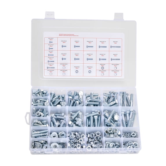 566 Piece Bolts and Nuts Assortment Kit with Imperial Machine Screws ...