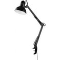 56963 31.5" Multi-Joint Desk Lamp with Metal Clamp, Black, On/Off ...