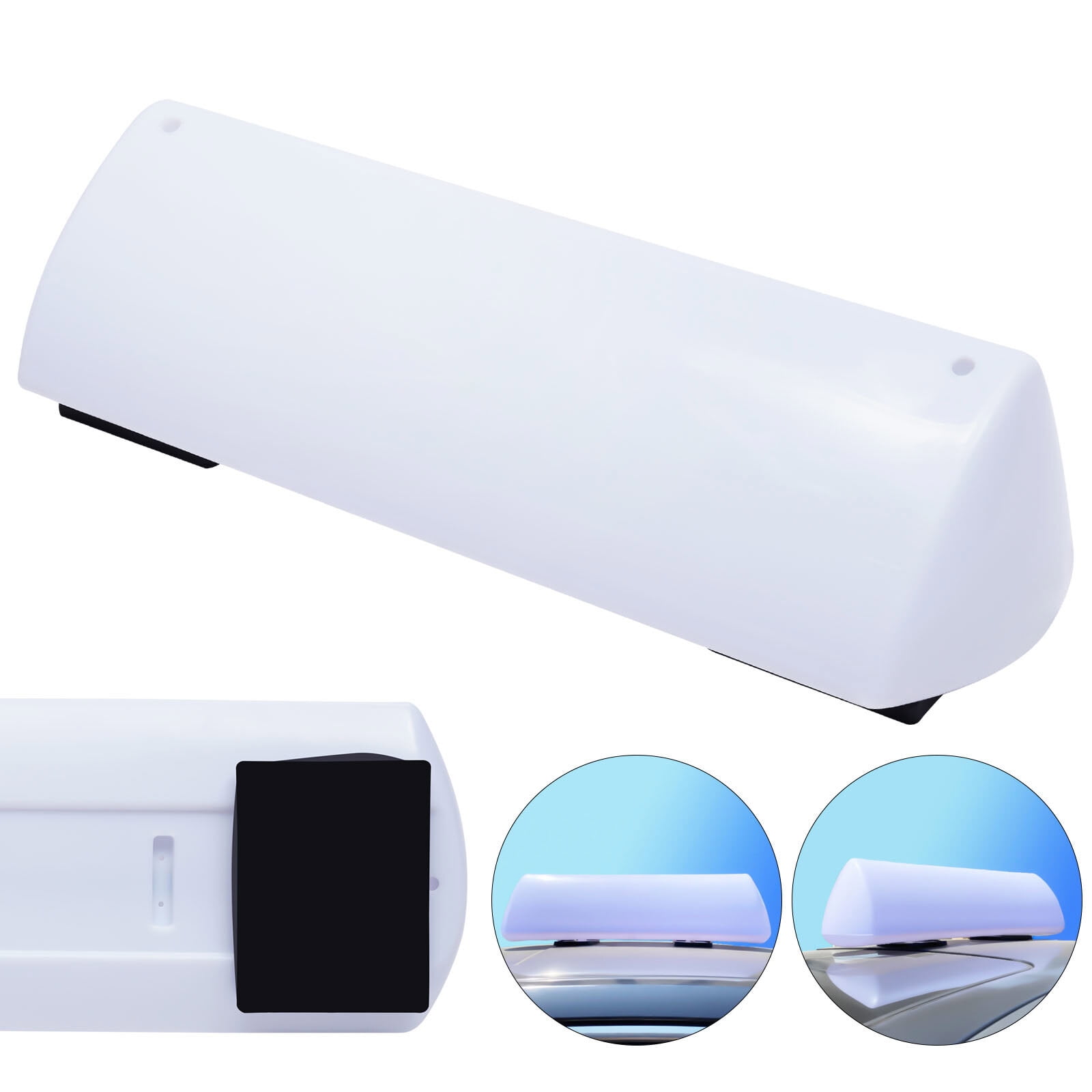 56CM DIY LED Blank Taxi Cab Sign Car Roof Top Topper Advertising Light ...