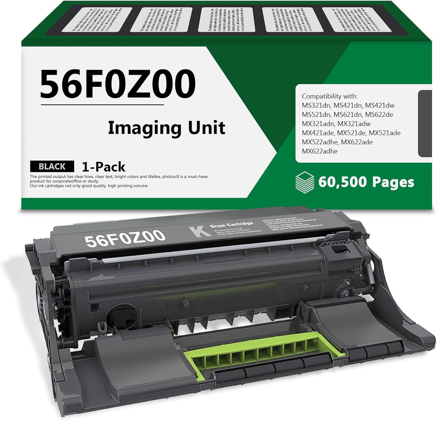 56F0Z00 Black Imaging Unit(1-Pack) - Compatible 56F0Z00 Imaging Unit ...