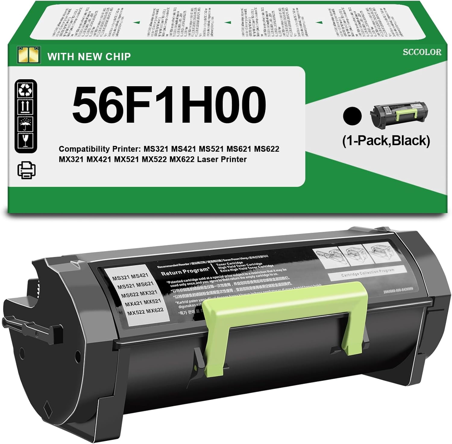 56F1H00 High Yield Toner Cartridge(15,000 Pages) Compatible with ...