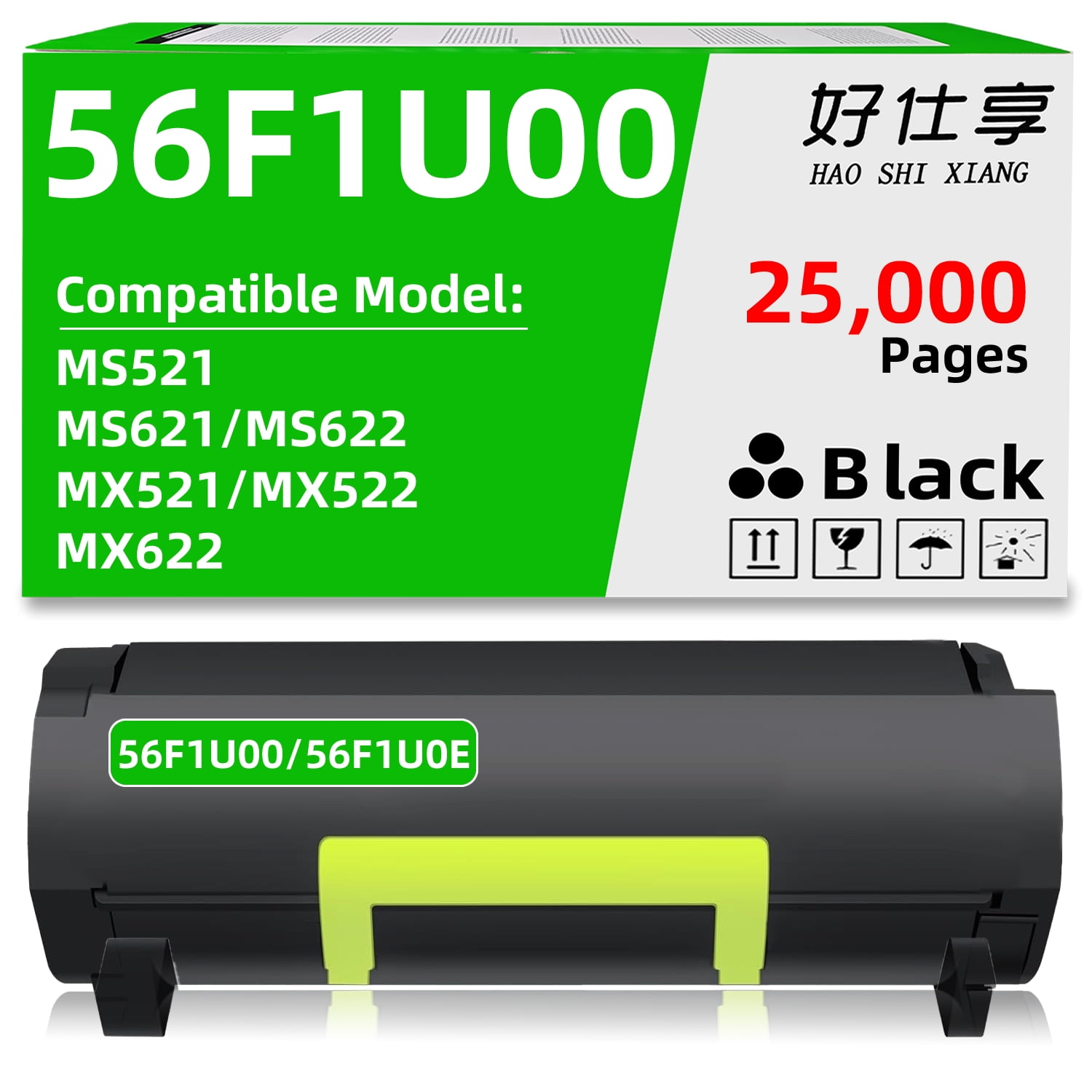56F1U00 56F1U0E High Yield Toner Cartridge Replacement for Lexmark ...