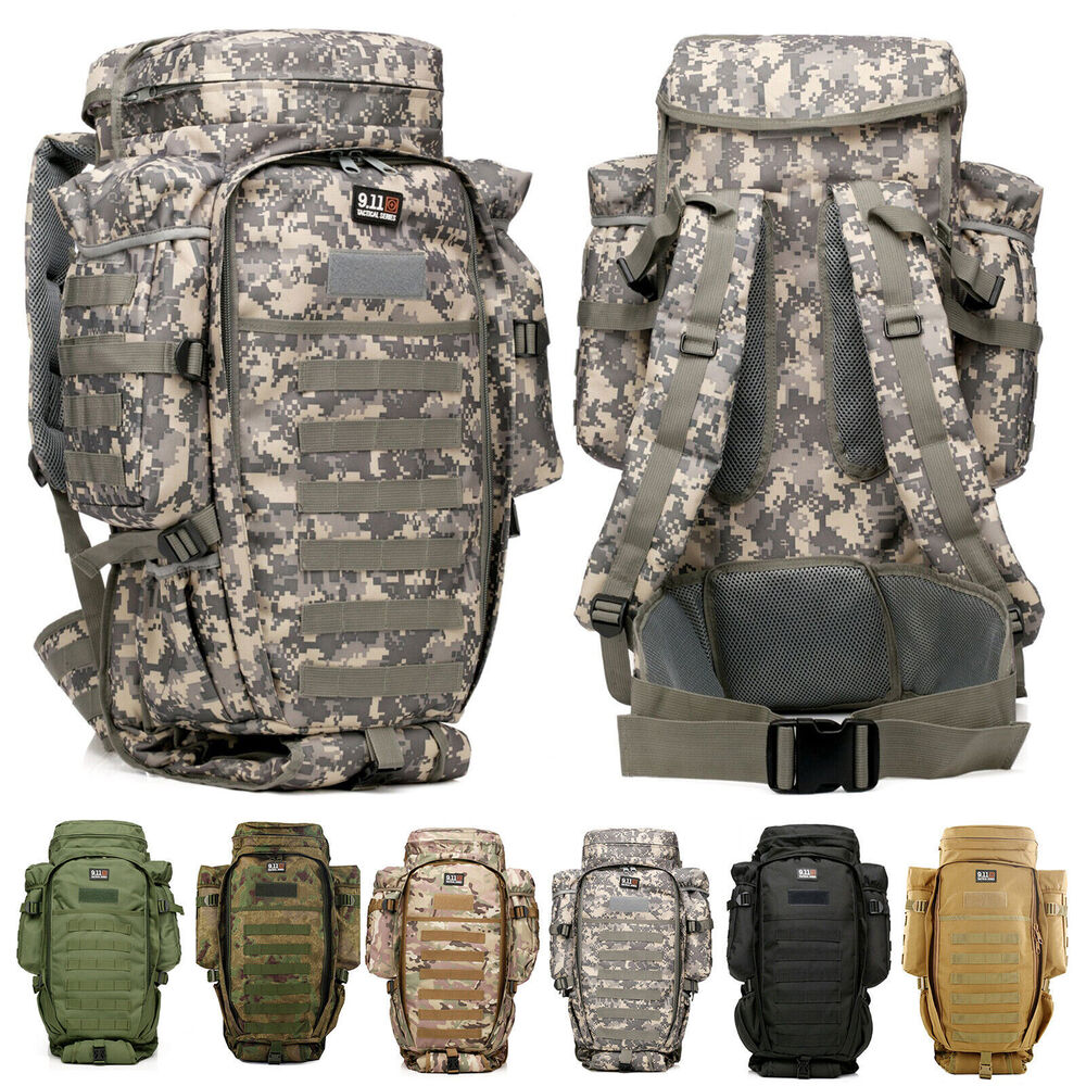 56L/80L/100L Outdoor Military Tactical Backpack Rucksack Camping Hiking Bag - Walmart.com