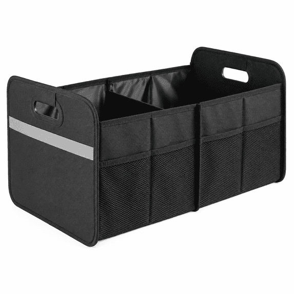 56L Car Trunk Organizer, Collapsible Car Storage Organizer with Dual ...