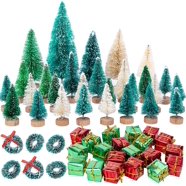 Small Christmas Tree Couple Doll Specimen Containers Desktop Artificial ...