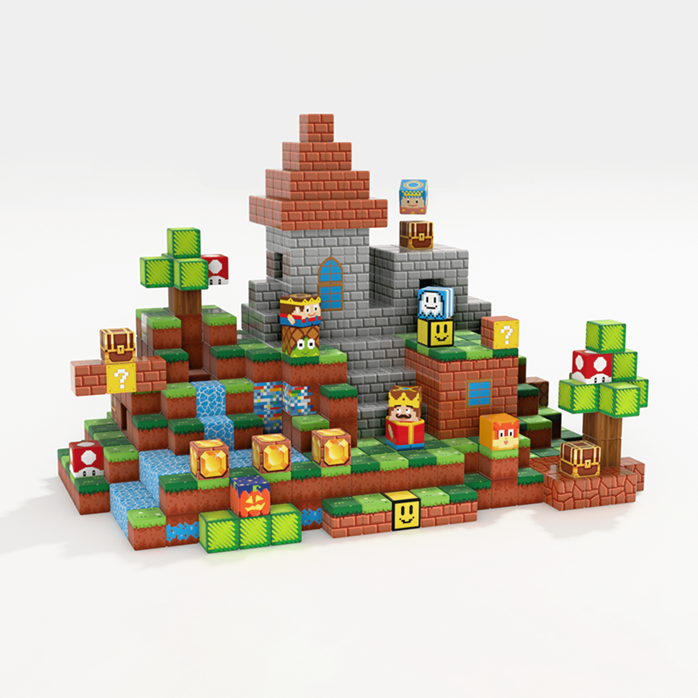 56PCS Magnetic Building Blocks - Build Magnet World Edition, Magnetic ...