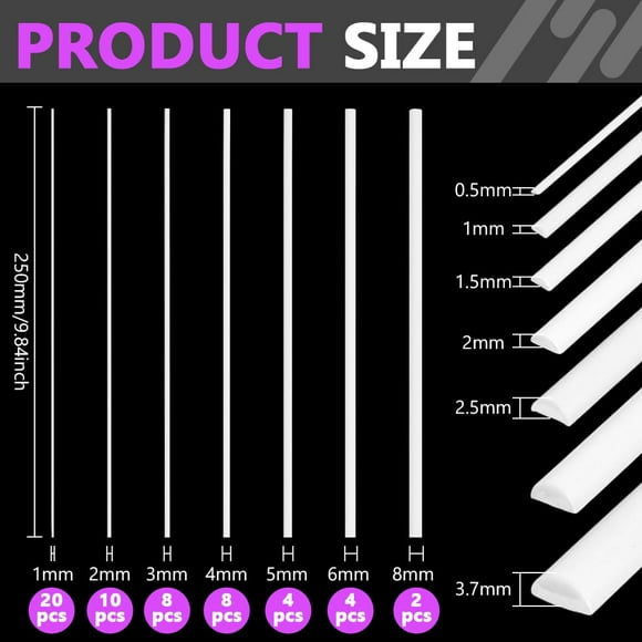 Plastic Rods For Crafts