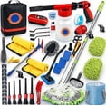56Pcs Car Wash Kit with Foam , Long Handle Brush, Wheel Brush ...