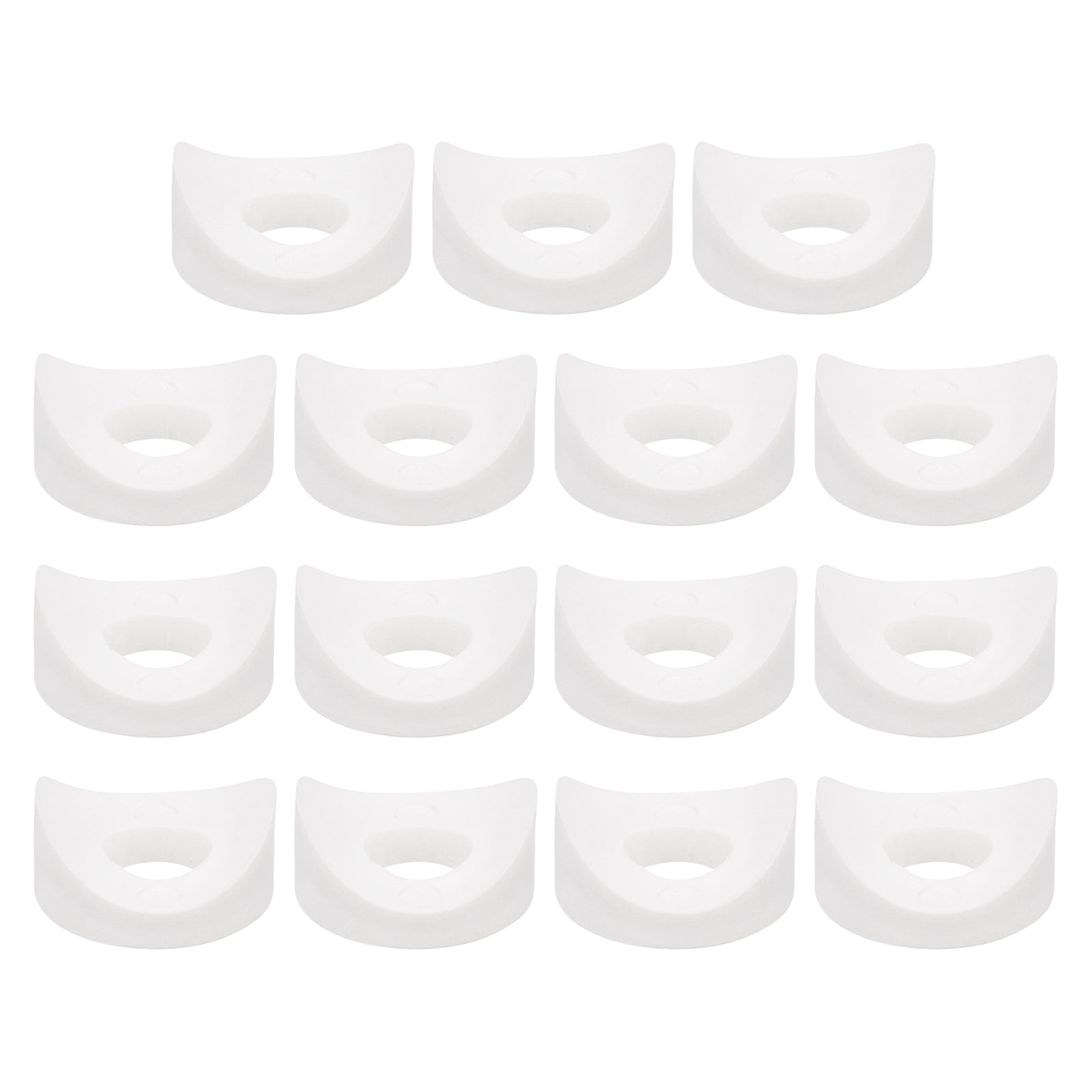 56Pcs Plastic Round Washers, 6mm x 16mm x 3mm White PE Concave Washer ...
