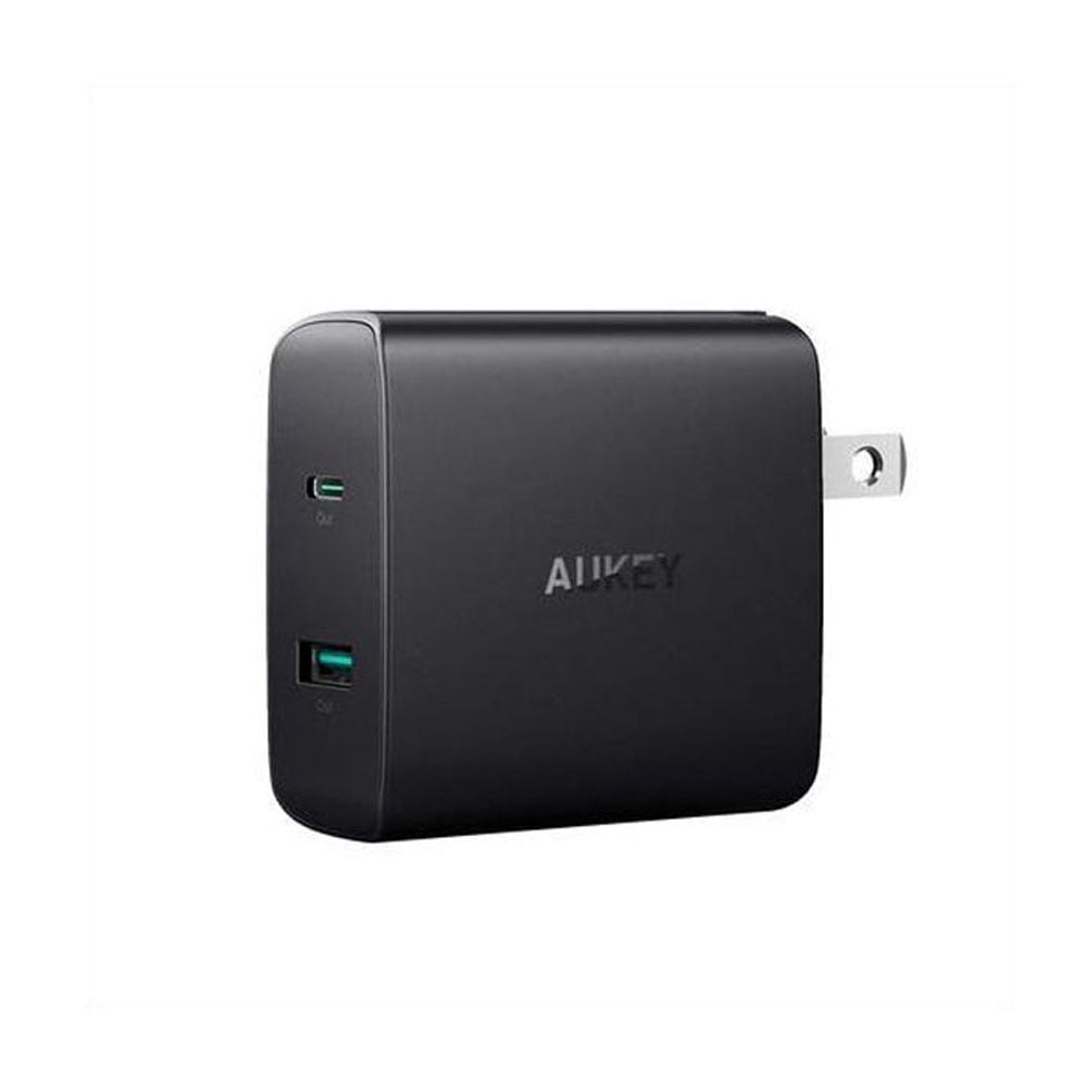 56W 1A1C 2 Ports Foldable Plug Power Adapter Fast Wall Charger USB-C ...