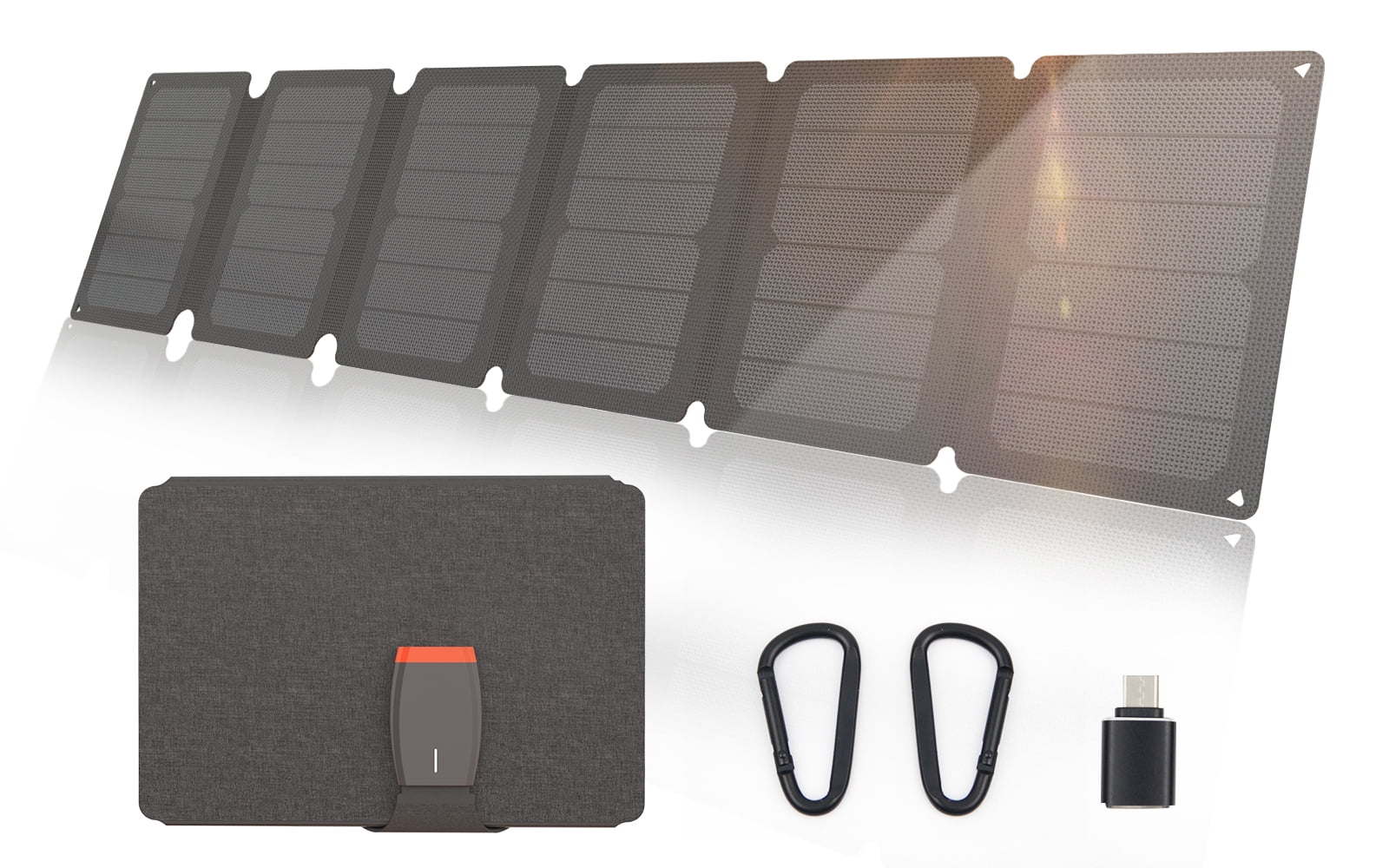 56W USB Solar Panel with Type-C PD 3.0/QC 3.0 Fast Charging, LMENGER ...