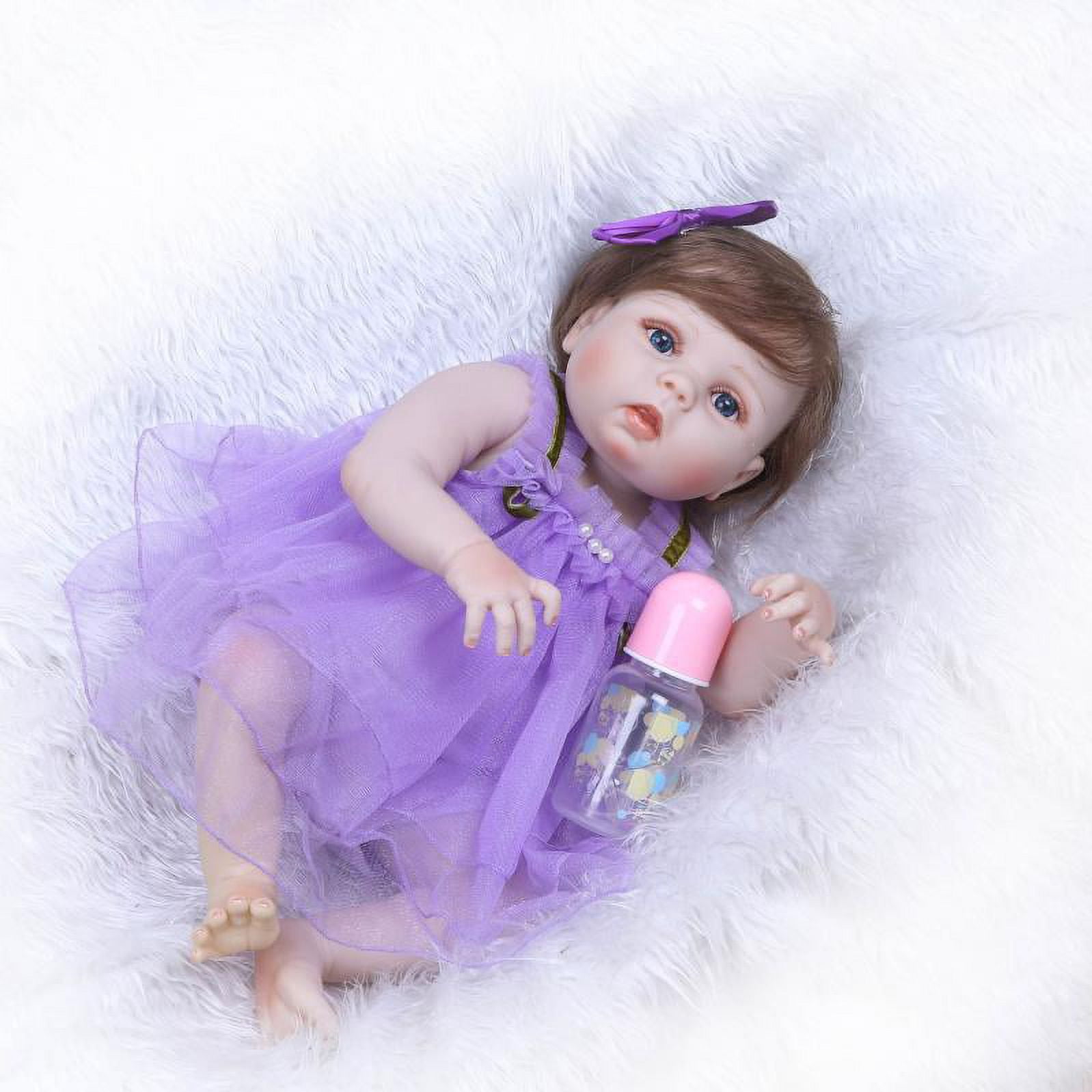 56cm/22.05inch Lifelike Reborn Baby Dolls Soft Body Realistic Newborn ...