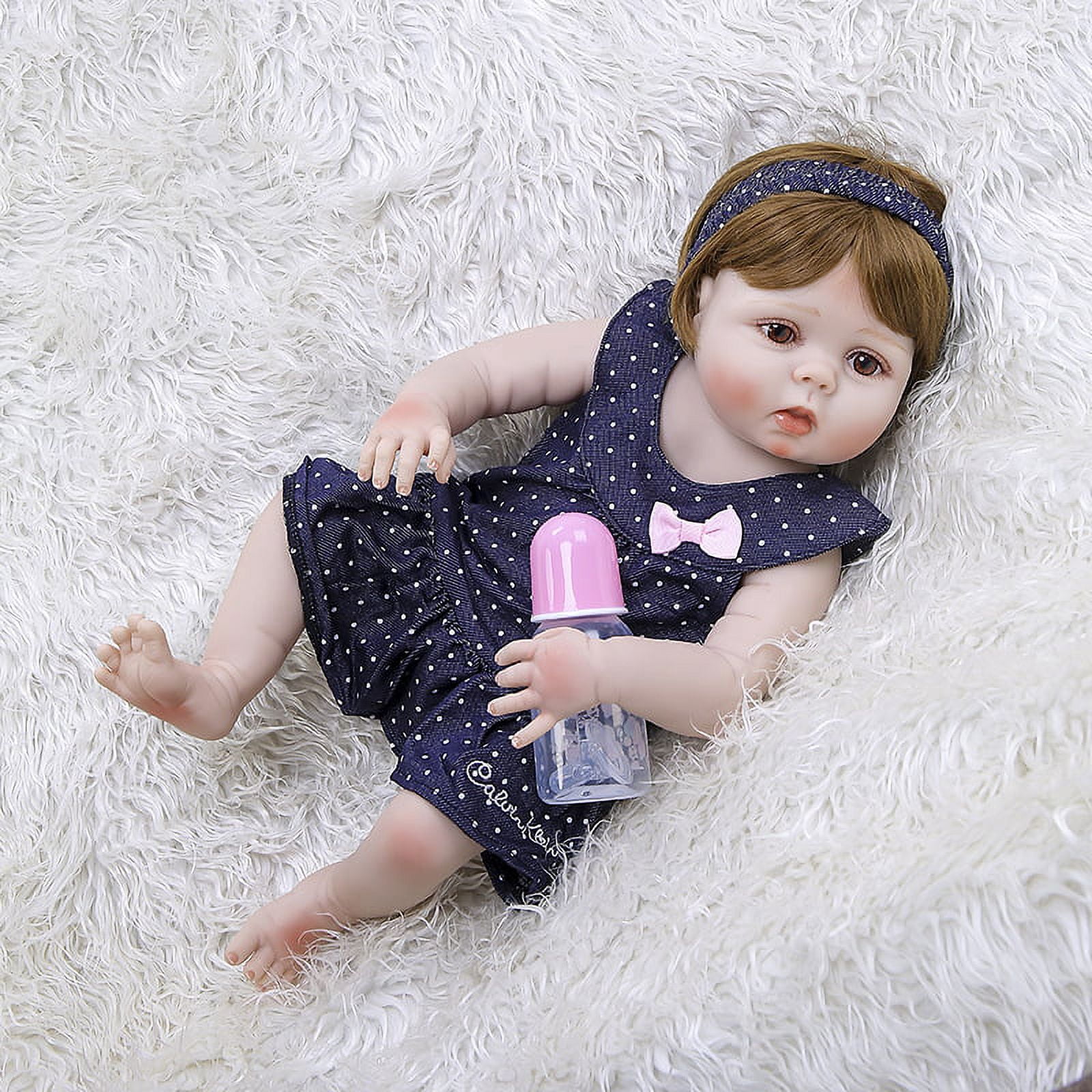 56cm/22.05inch Reborn Baby Dolls Handmade Realistic Baby Doll Newborn ...