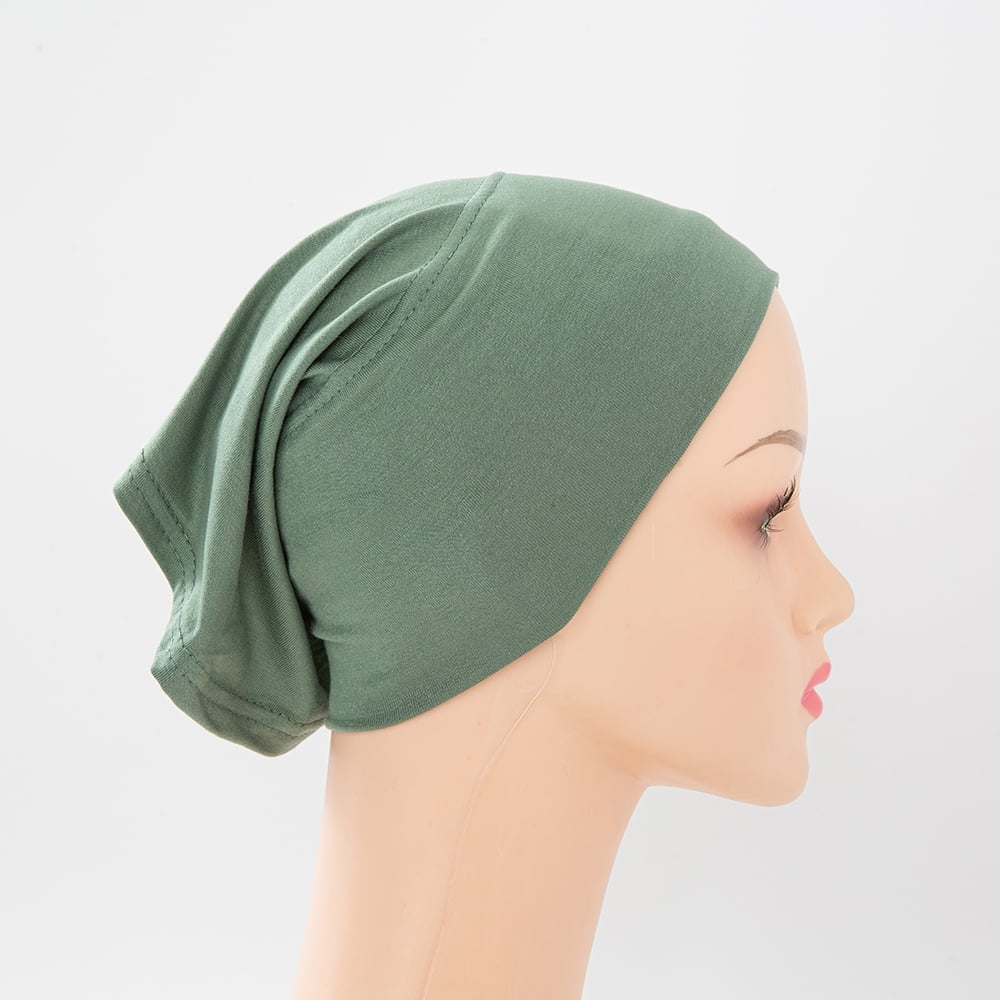 56colors Fashion Women Inner Hijab Tube Muslim Cap Bonnet Plain Islamic ...