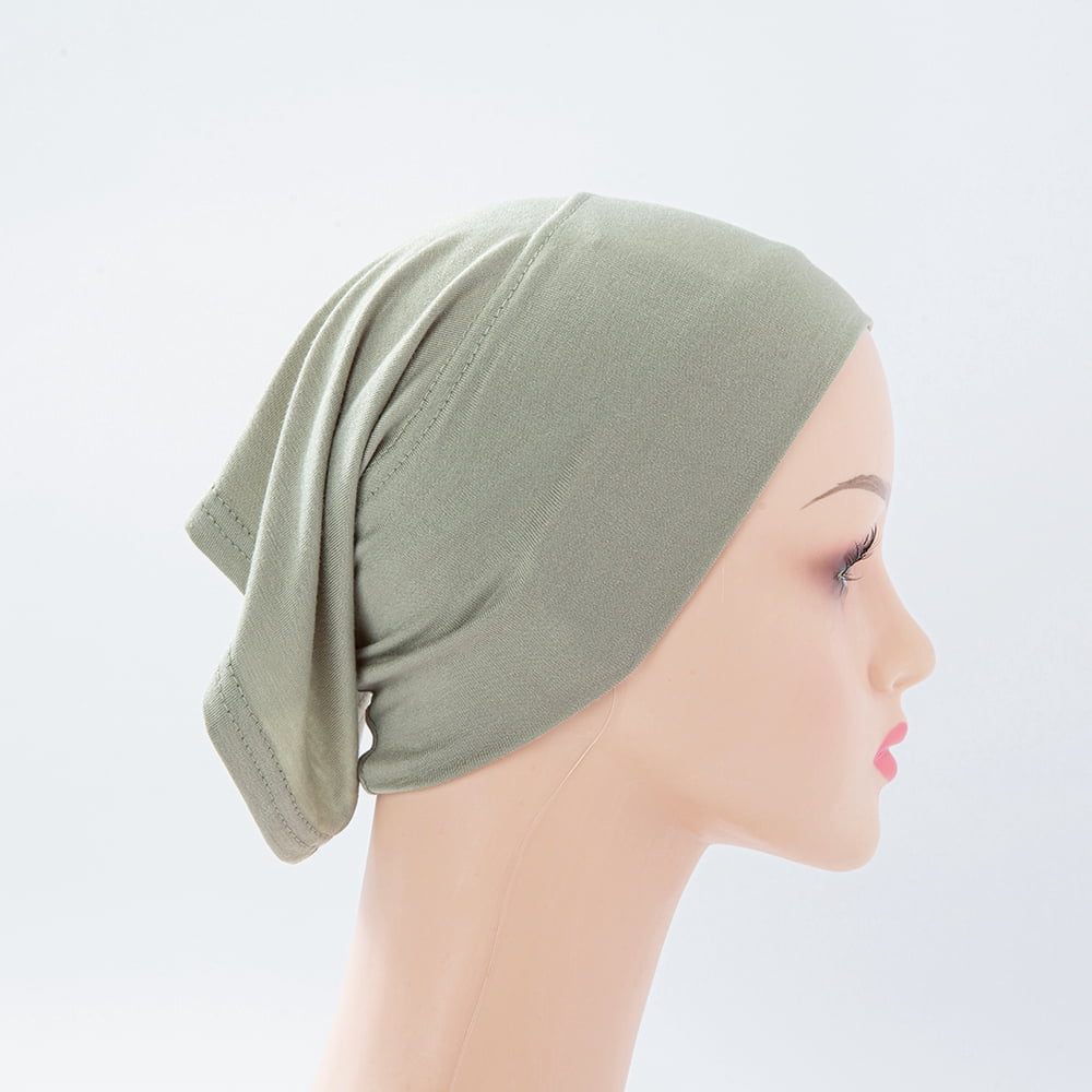 56colors Fashion Women Inner Hijab Tube Muslim Cap Bonnet Plain Islamic ...